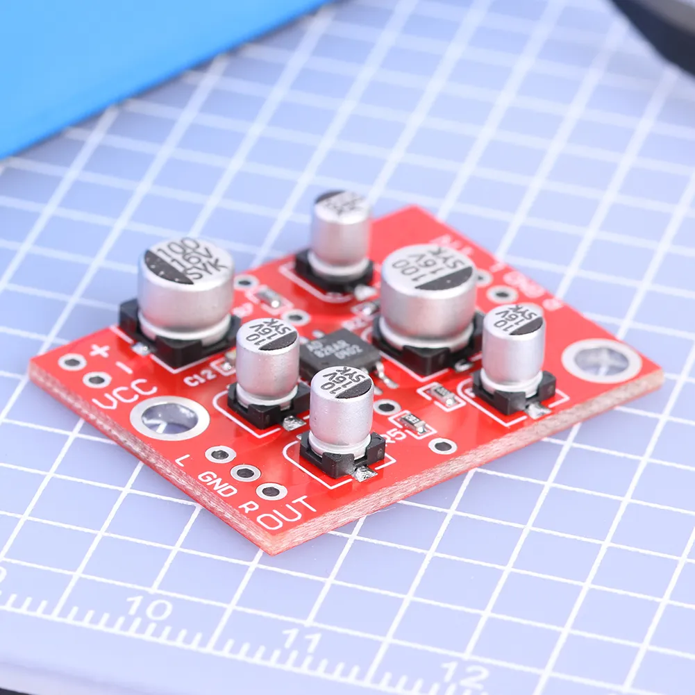 Stereo Microphone Preamplifier Board Module Preamp AD828 Chip Power ...