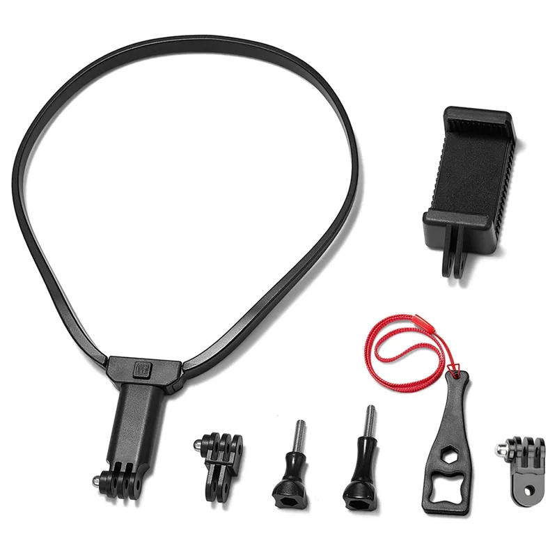 20243-in-1 Action Camera Mount Kit, Neck Camera Collar Clip Phone ...