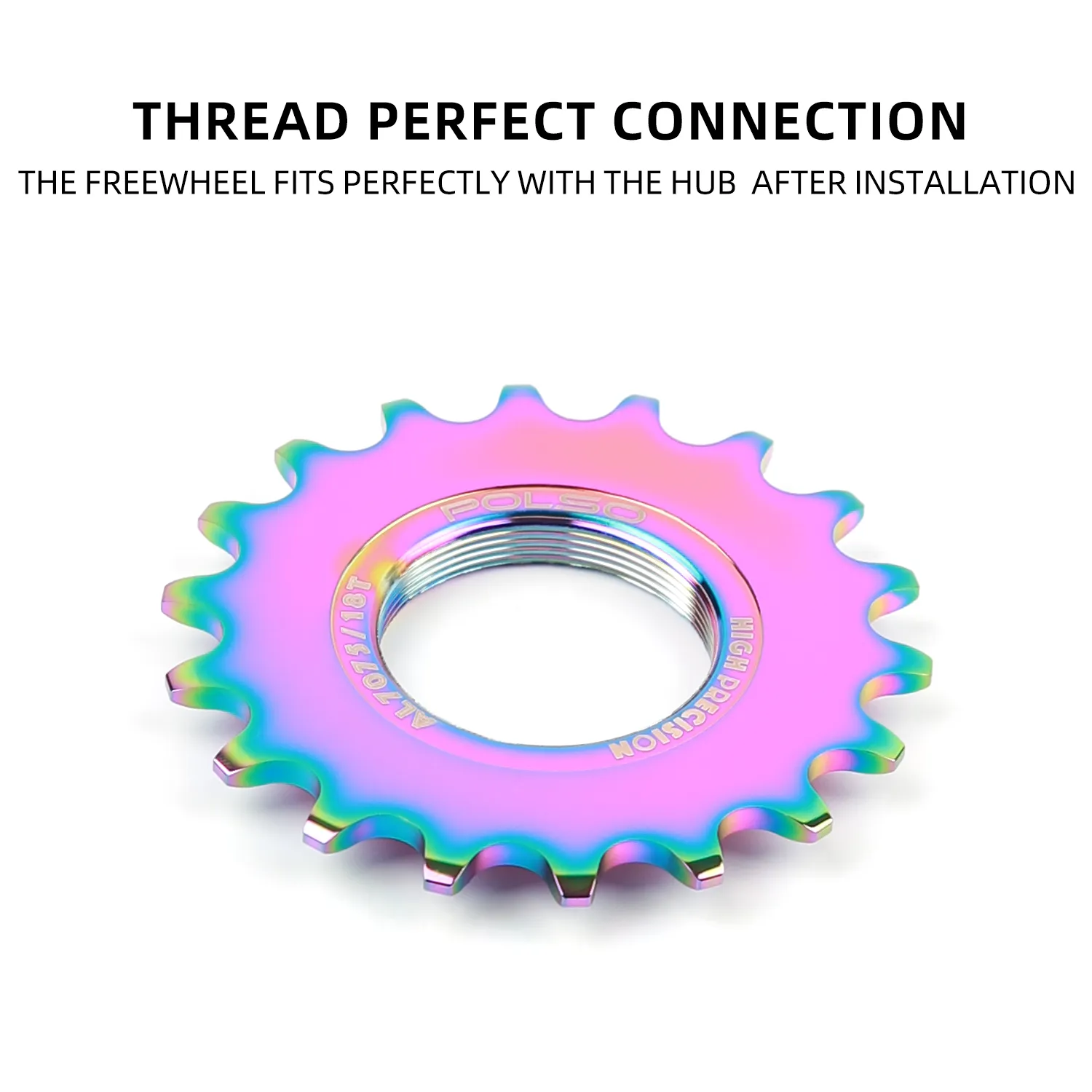 POLSO 13-20T Oil Slick Fixed Gear Bike Freewheel: AL-ful Bicycle Cogs ...