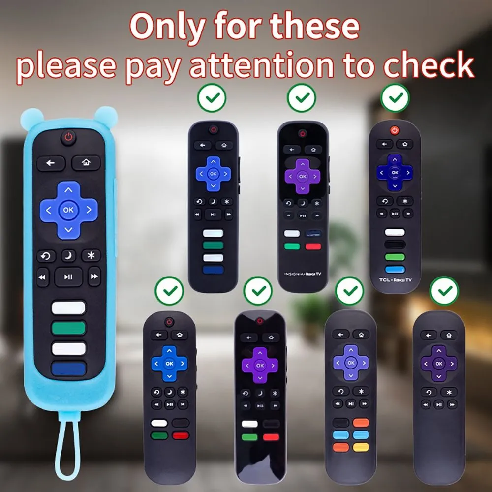 Glowing Silicone TV Remote Case for TCL Roku RC280, Shockproof Luminous ...