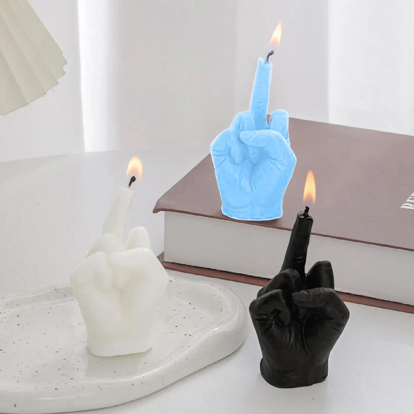 DHgate.com:Light Up Gift Box: Creative Middle Finger Candle, Quirky ...