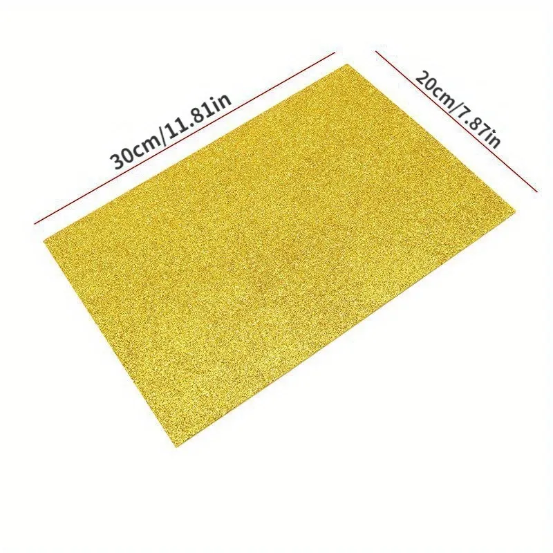 Glitter Office Supplies: Glitter Foam Paper, 20x30cm Sparkling Paper ...