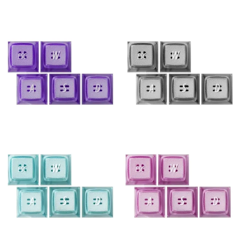 5-PackColorful PBT Keycaps Set, Ergonomic Design, Anti-Fade for ...