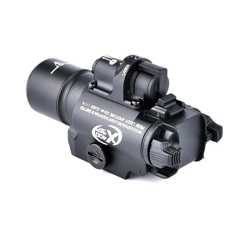 Tactical X400 Gun Light Ultra Ouput LED Pistol Lights With Red Laser ...