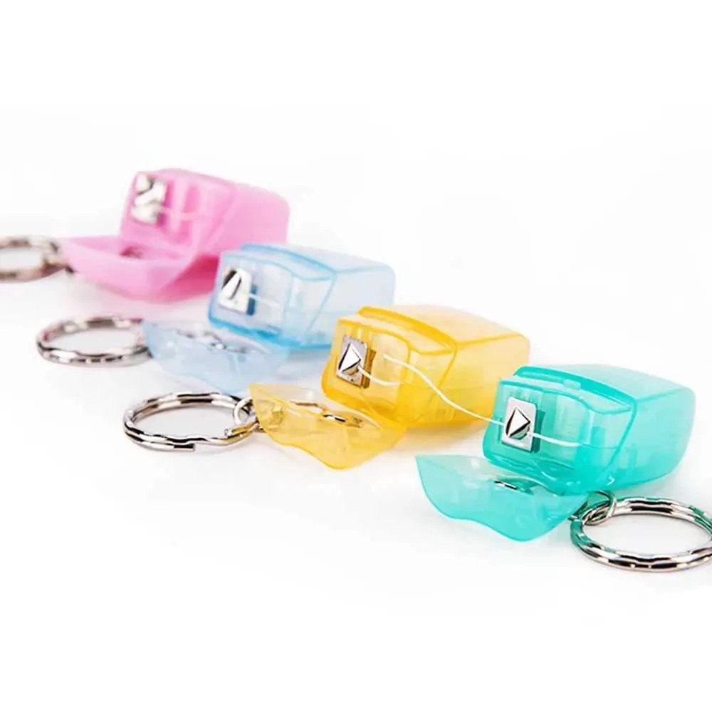 50 Pack Portable Dental Floss Keychain - Tooth Shape Keyring for Oral ...