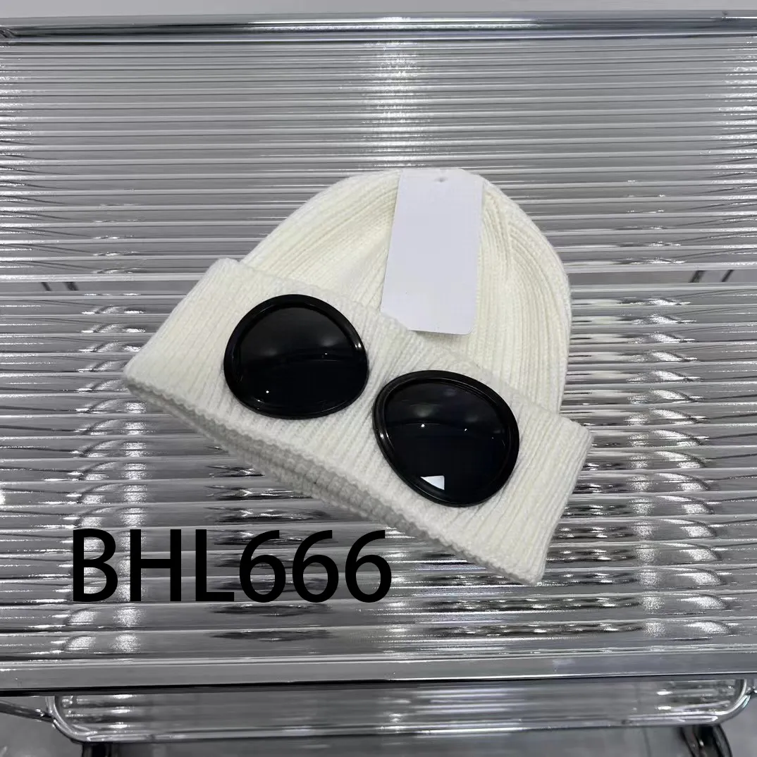 Designer Beanie Cap Hat: Winter Knitted Skull Cap With Goggles Glasses ...