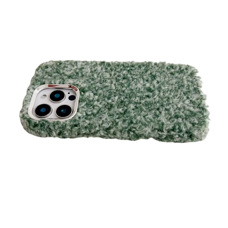 Roll Wool Plush Phone Cases For IPhone 17/16/15/14 Pro & Samsung S25 ...