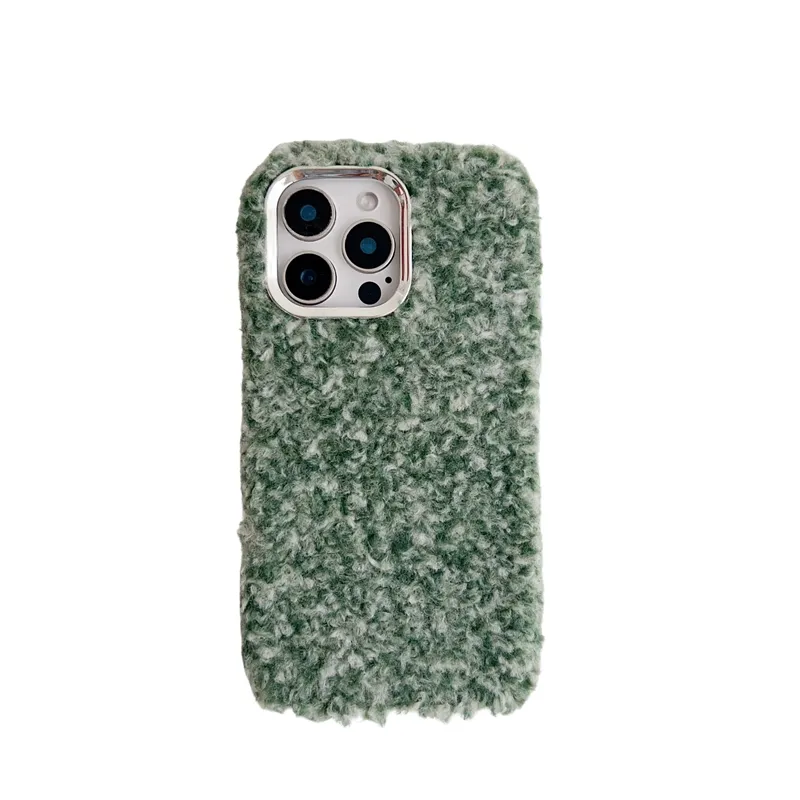 Roll Wool Plush Phone Cases For IPhone 17/16/15/14 Pro & Samsung S25 ...