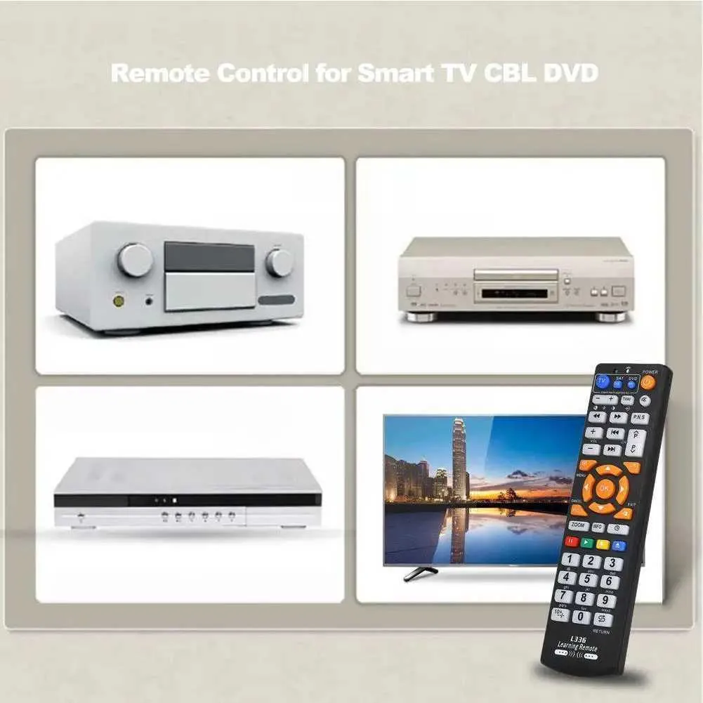 Smart IR Transmitter TV Universal Tv Remote Control 42 Key L336 For TV ...