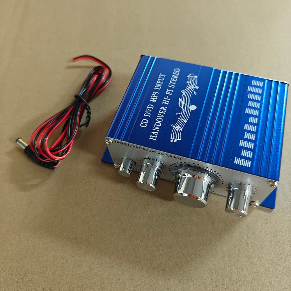 Stereo Amplifier Hi Fi 12V Mini Car Audio Amplifier Auto Power ...