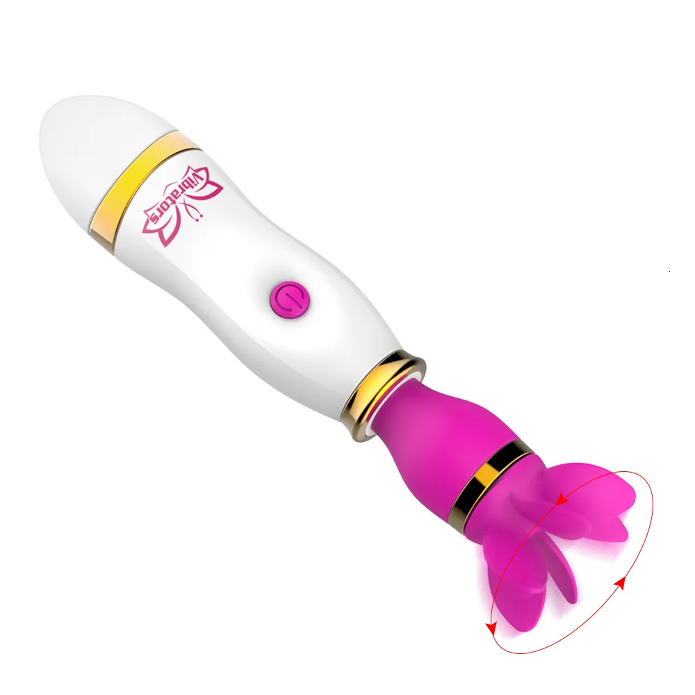 Vibrating Personal Massager With Rotating Tongue Rechargeable ...