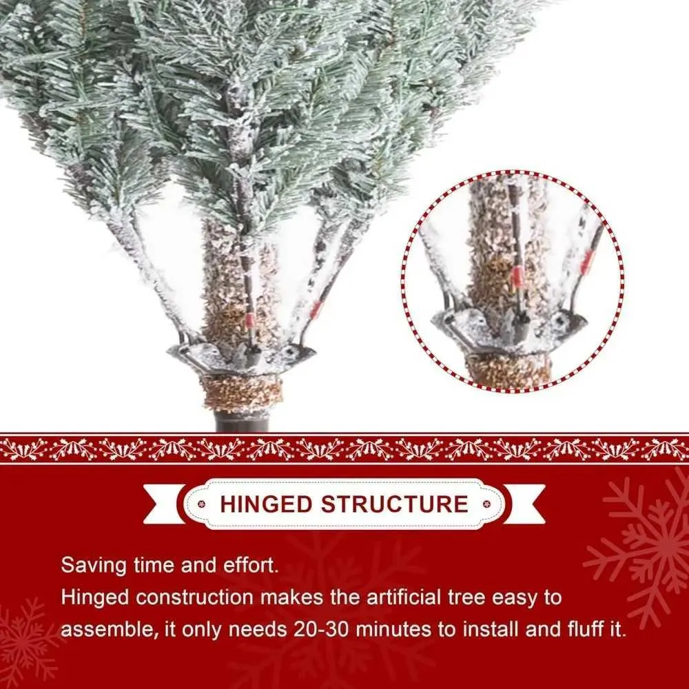 Large 10ft 7ft Christmas Tree Wilko With Metal Brackets, 700 Warm White ...