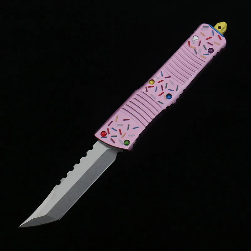 D2 Steel Donut Combat Knife - Aviation Aluminum Handle, EDC Tactical ...