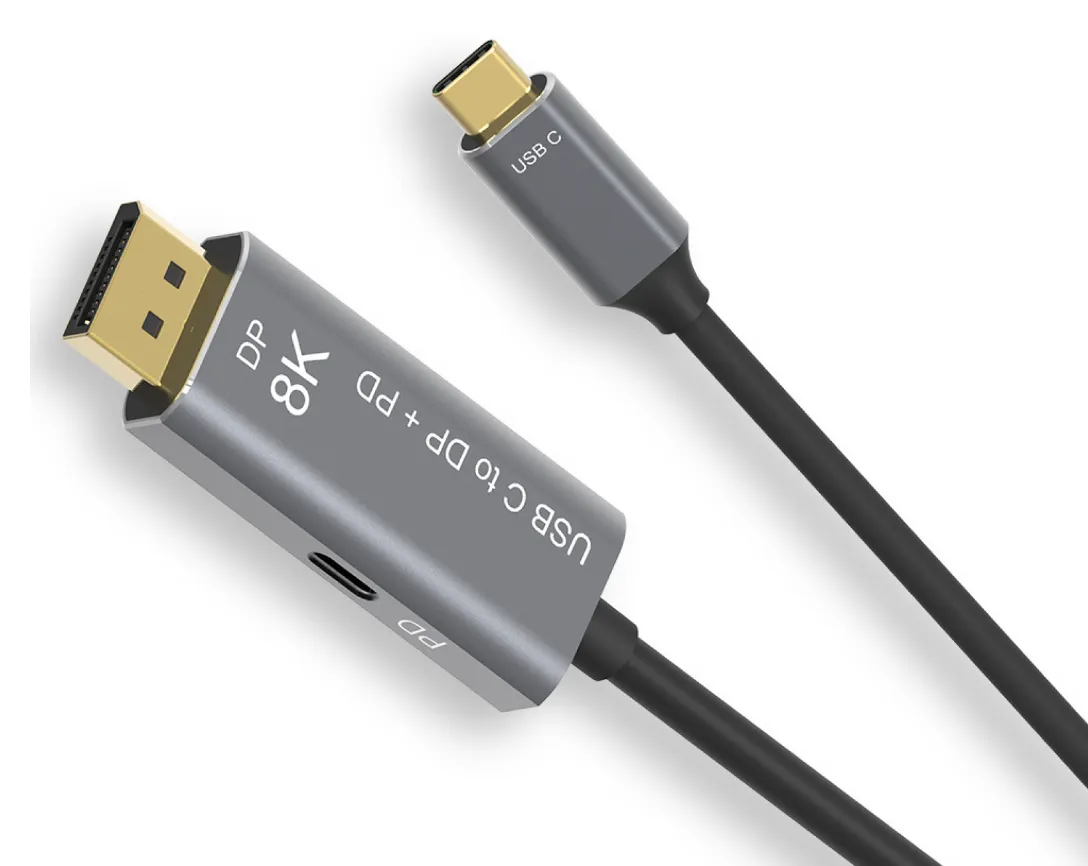 USB C To DisplayPort 1.4 8K Cable With PD Charging 8K60Hz 4K144Hz ...