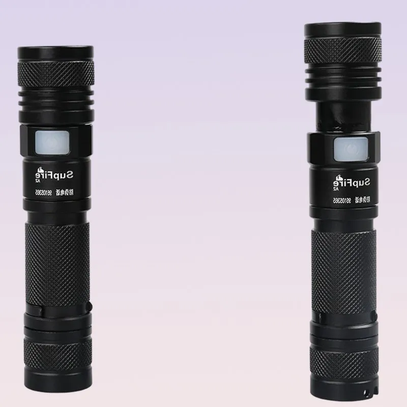 Supfire Tactical Flashlights Ultra Bright LED Zoom Torch With USB 18650 ...