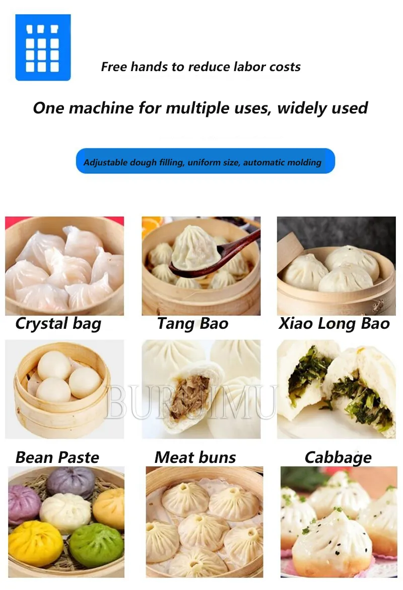 Electric Dumpling Maker: Small Automatic Dim Sum Steam Stuffed Bun Baozi Machine Versatile Momo ...