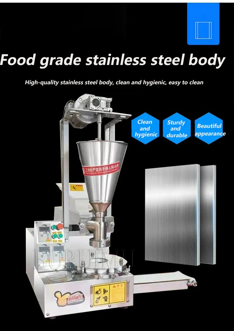 Electric Dumpling Maker: Small Automatic Dim Sum Steam Stuffed Bun Baozi Machine Versatile Momo ...