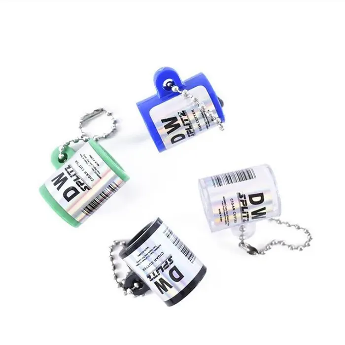 DHgate.com:Plastic round cigar cutter Portable keychain smoke set Mini ...