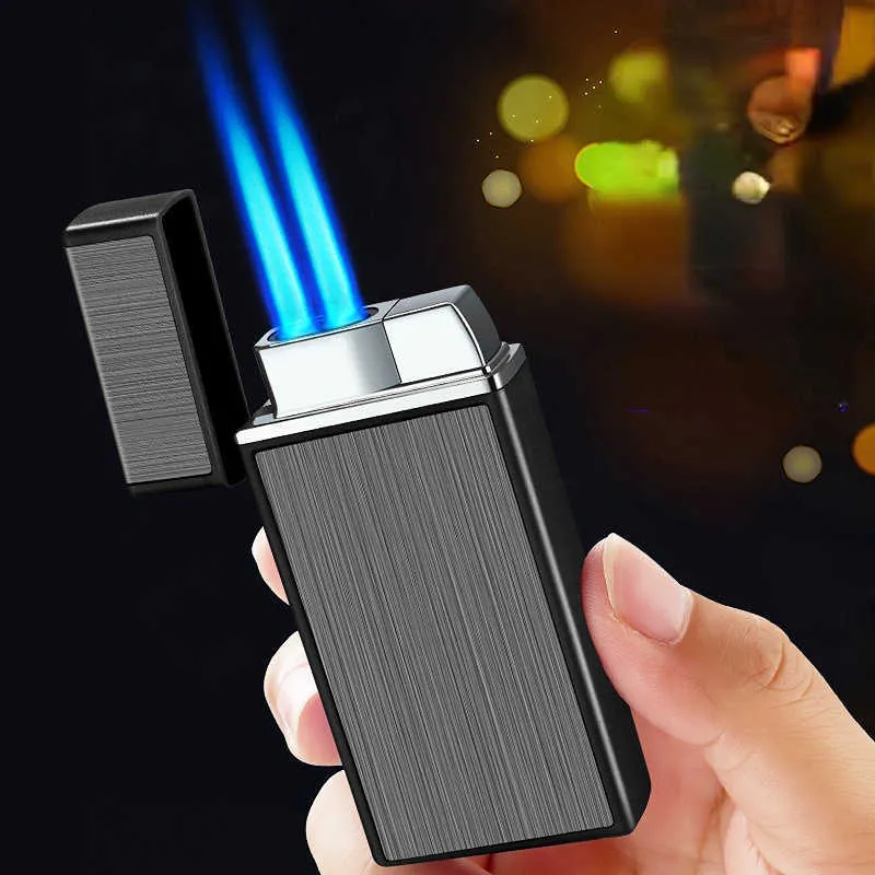 DHgate.com:New cool airframe aerated lighter, double fire, blue flame ...