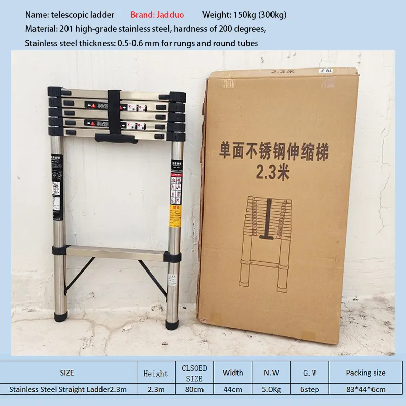 Industrial Folding Horizontal Ladders Stainless Steel Single Horizontal ...