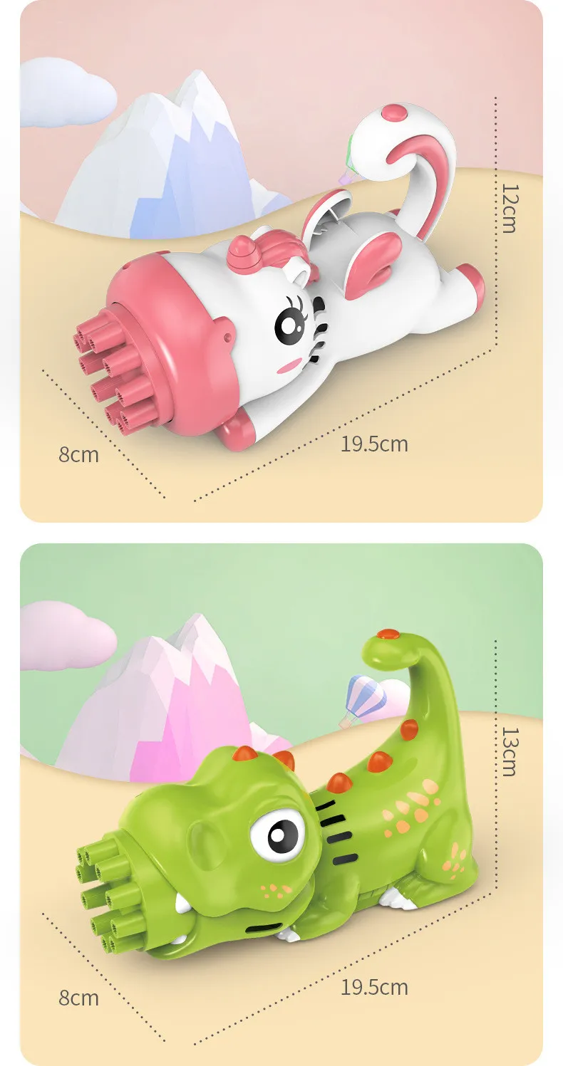 Puff Gigante Dolphin Gatling Pistolet With 10 Ten Holes, Automatic ...