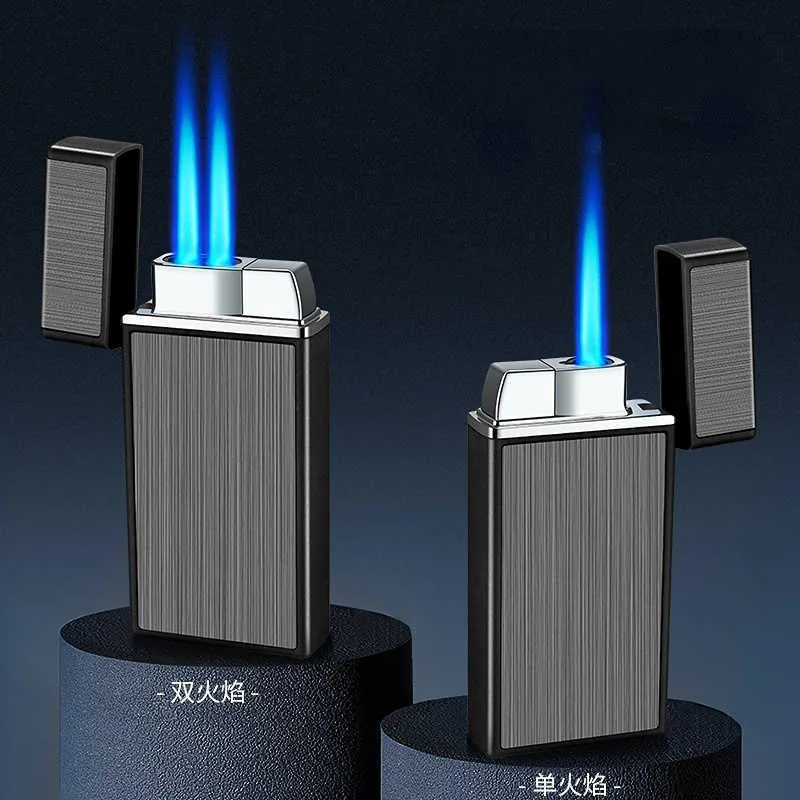 DHgate.com:New cool airframe aerated lighter, double fire, blue flame ...