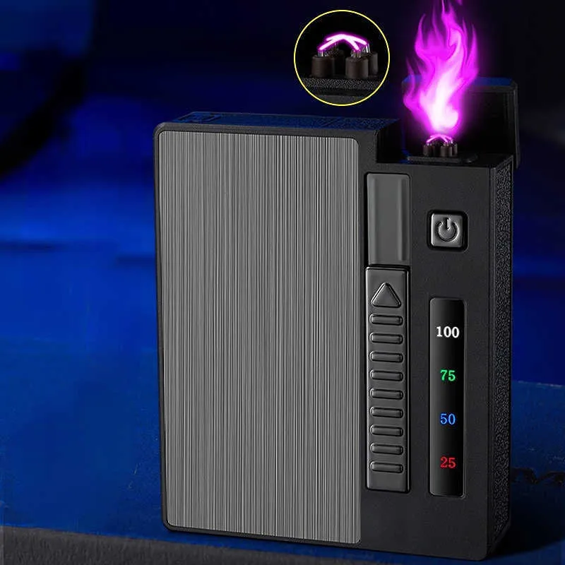 DHgate.com:Waterproof Arc Lighter Cigarette Case - Multifunctional ...