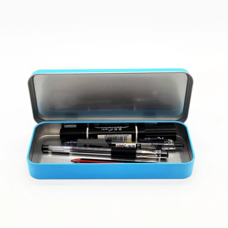 Sublimation Pencil Case Blank Blue & Pink Aluminum DIY Storage Box ...