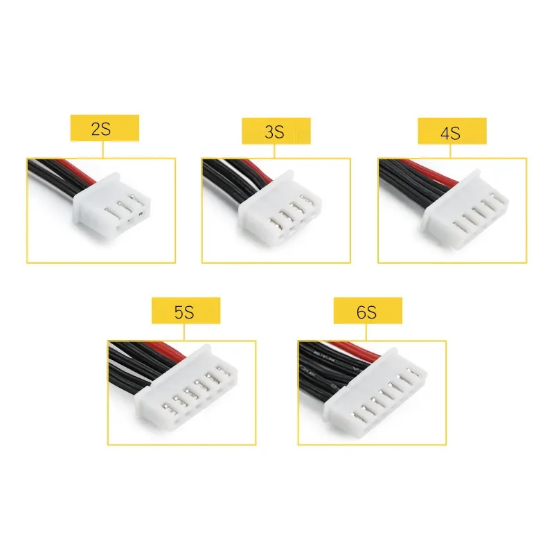 JST XH 2S 3S 4S 5S 6S Lipo Battery Balance Charge Extension Cable Male ...