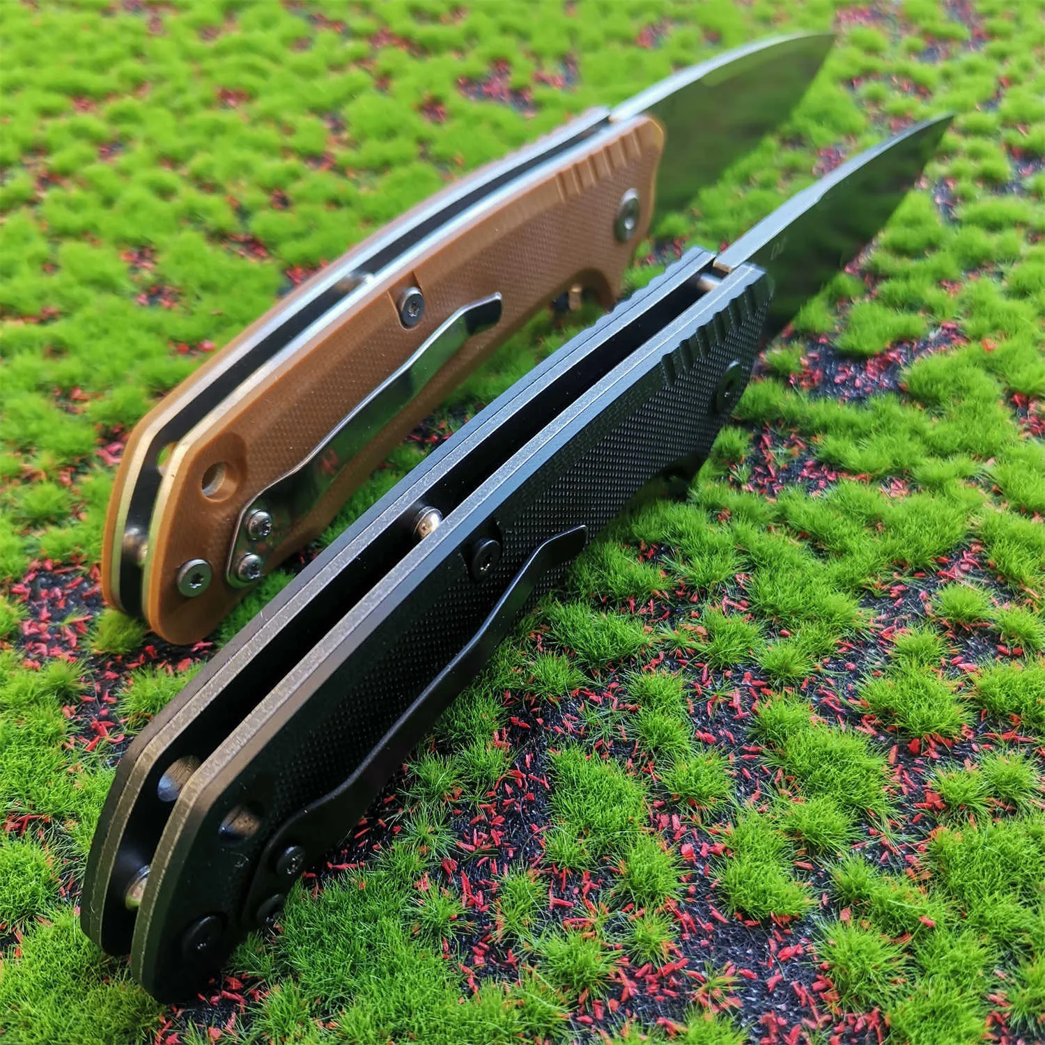 Folding Utility Knife D2 Steel Blade Flipper Knife With Ball Bearing ...