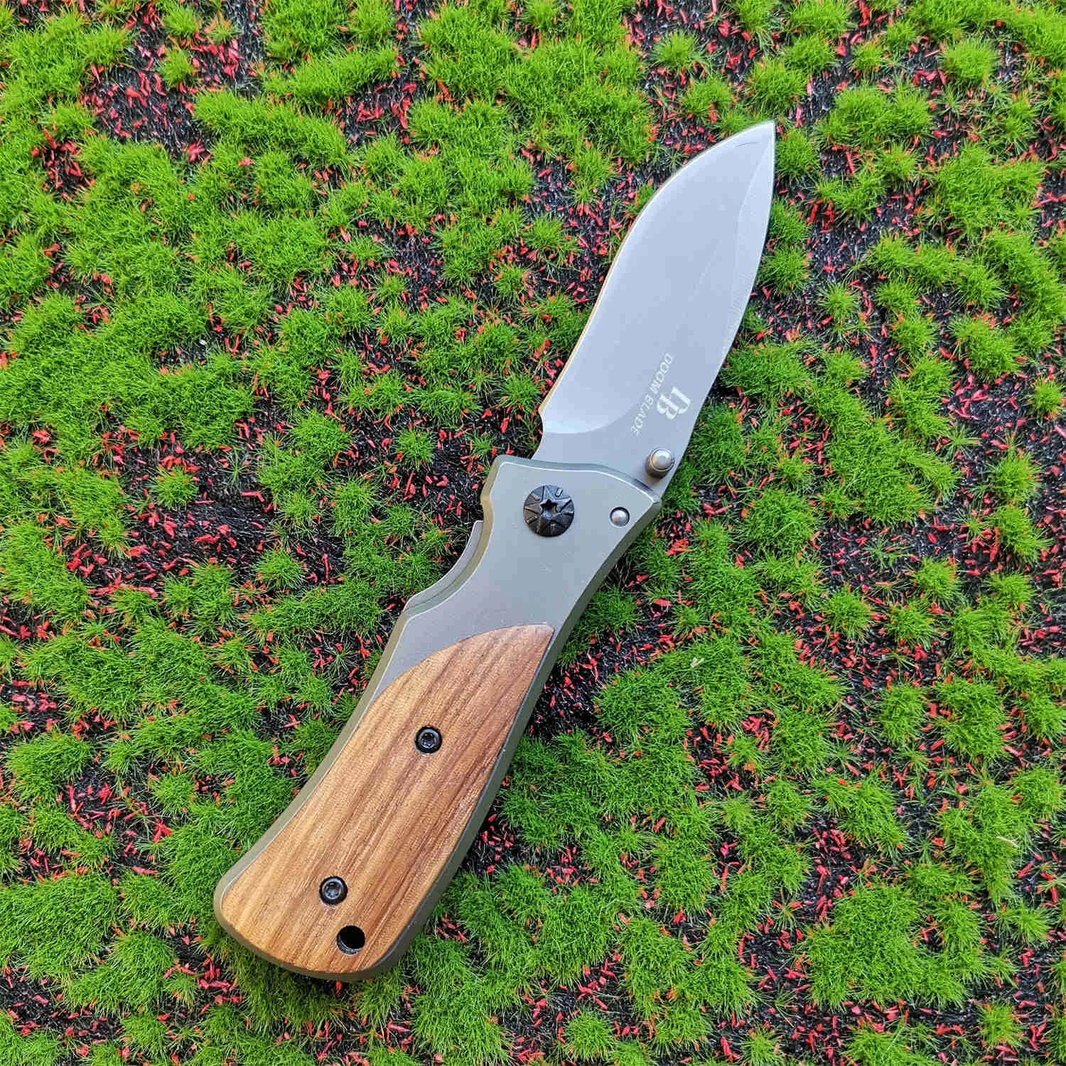 57HRC Wood Handle Mini Pocket Knives 7CR15MOV Steel... From Belylin, $8 ...