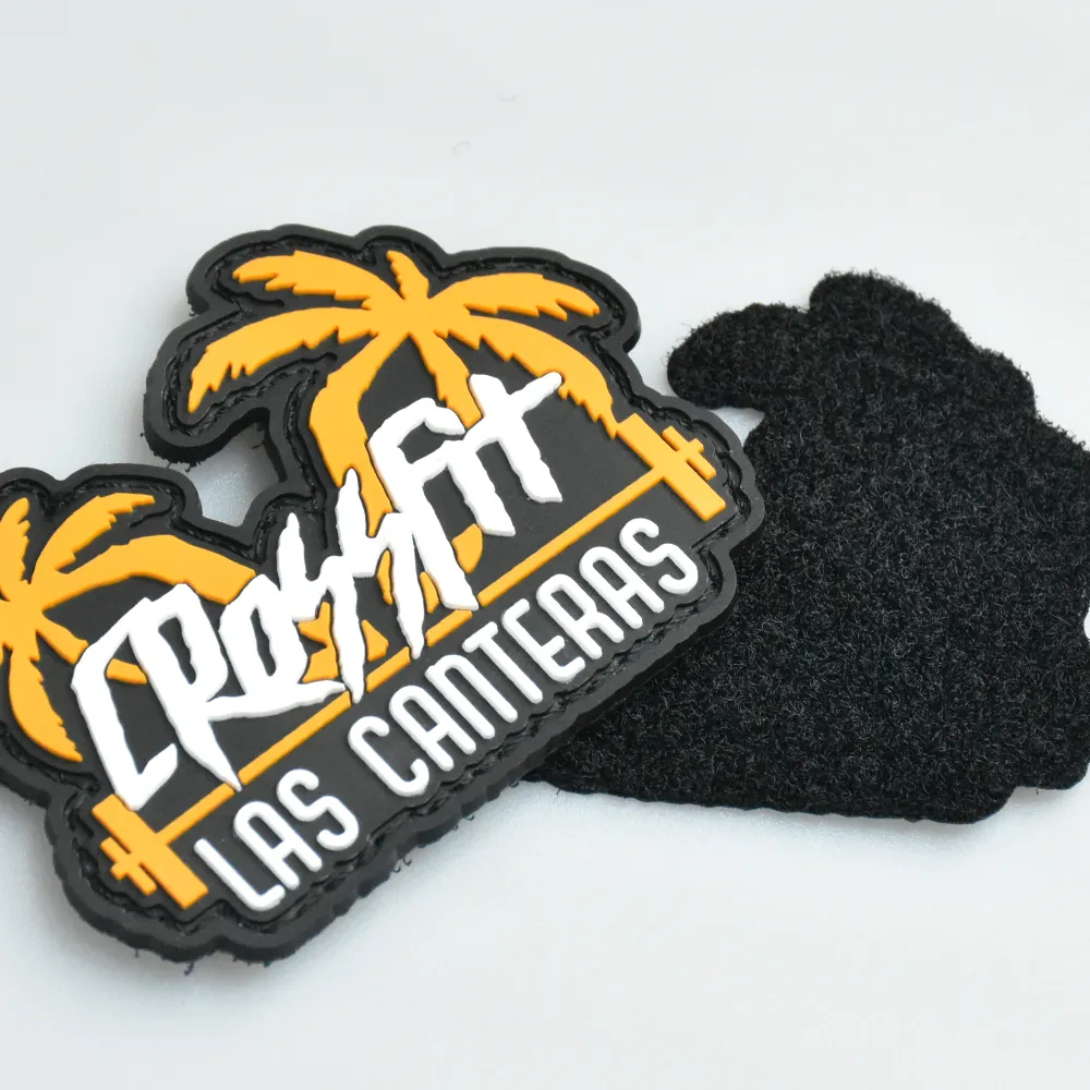 Custom Soft PVC Rubber Patches, Hook and Loop 2D 3D Silicone Labels for ...