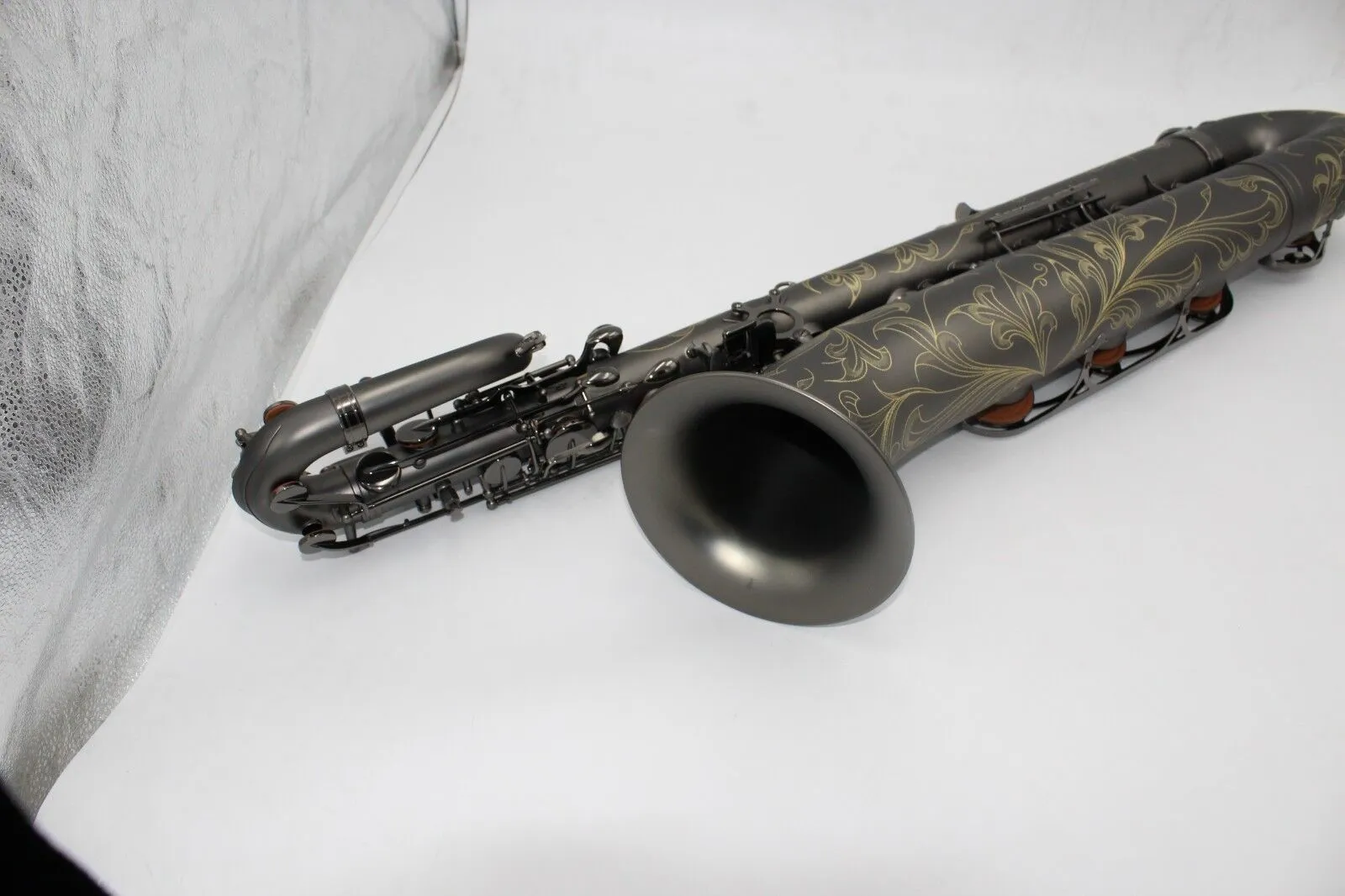 Baritone Saxophone Brass Body with Gold Lacquer Surface and Full Body ...