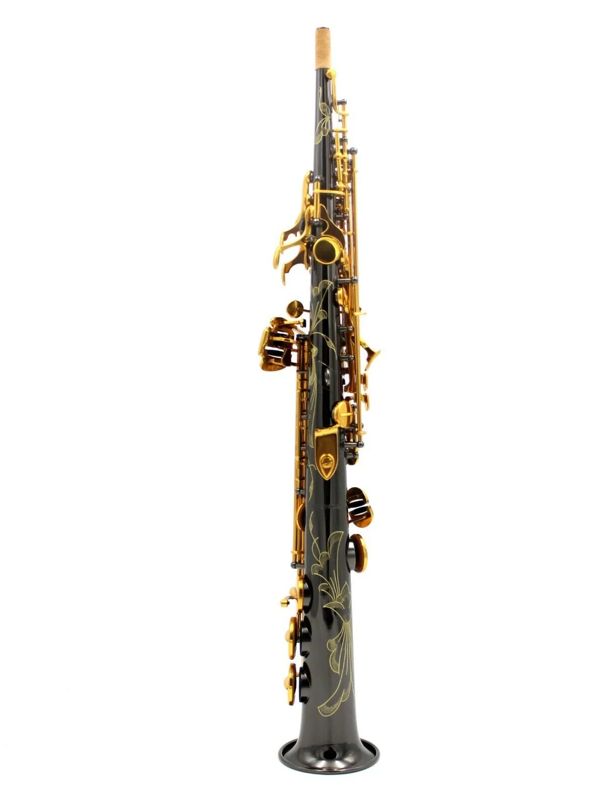DHgate.com:Eastern Music Black Nickel Plated Straight Soprano Saxophone ...