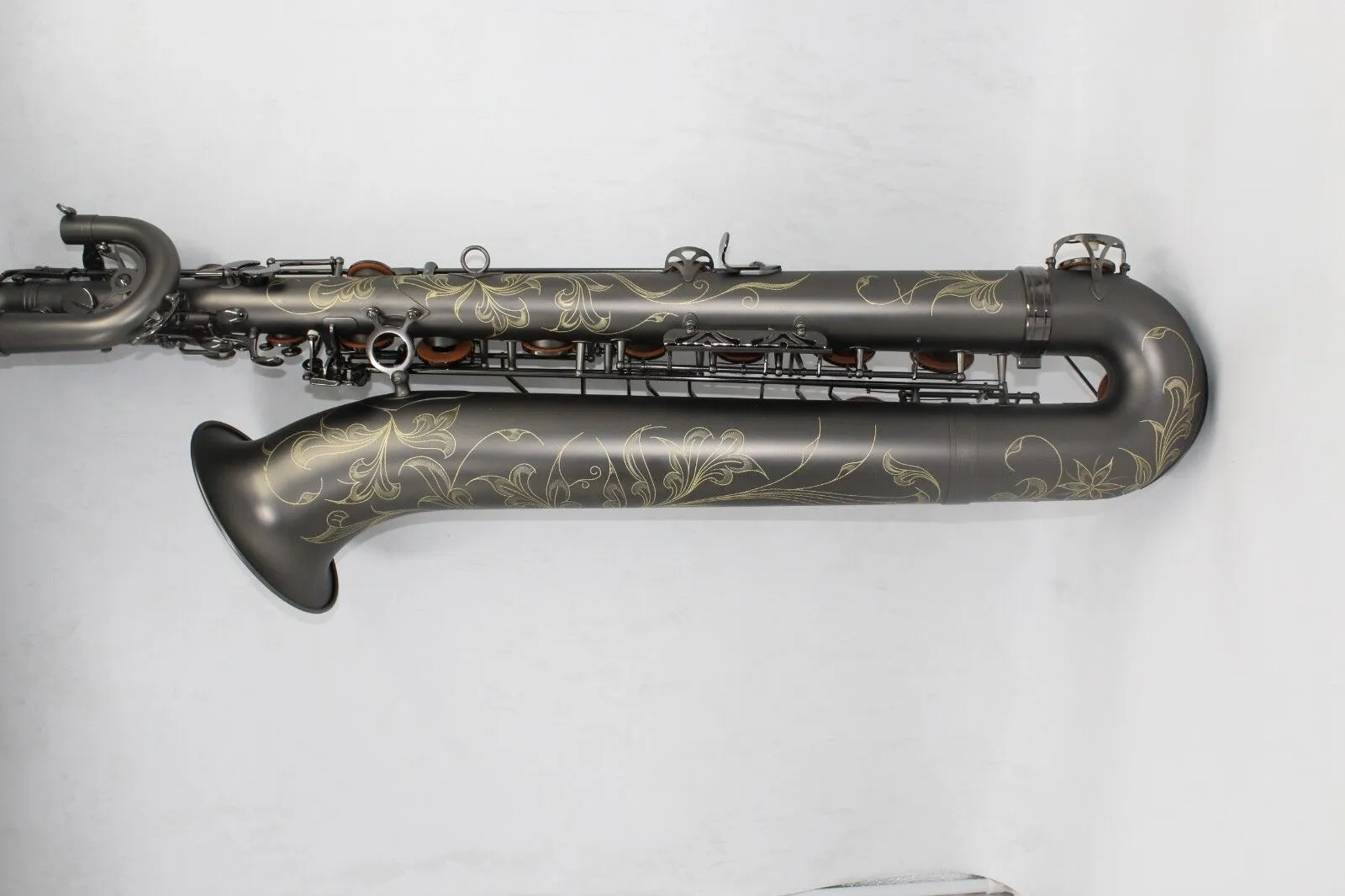High-Grade Eastern Music Baritone Saxophone, Full Body Hand Engraving ...