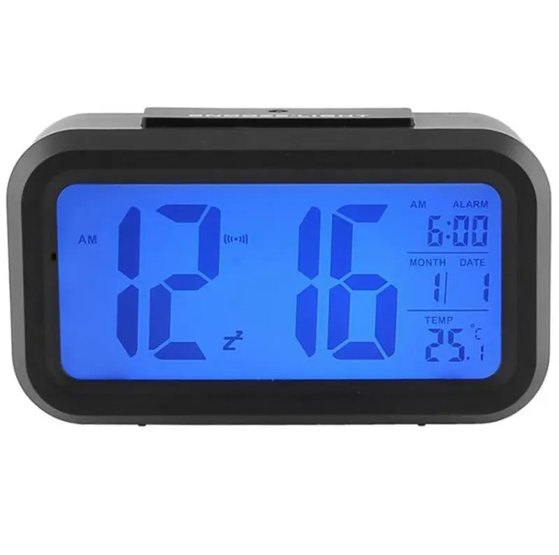 Smart Plastic Alarm Clock With Temperature, Photosensitive Sensor ...