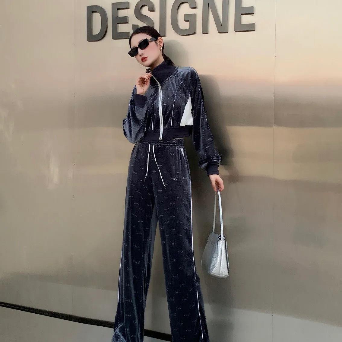 Designer Womens Two Piece Casual Suit Set With G Letter Rare Rabbit ...