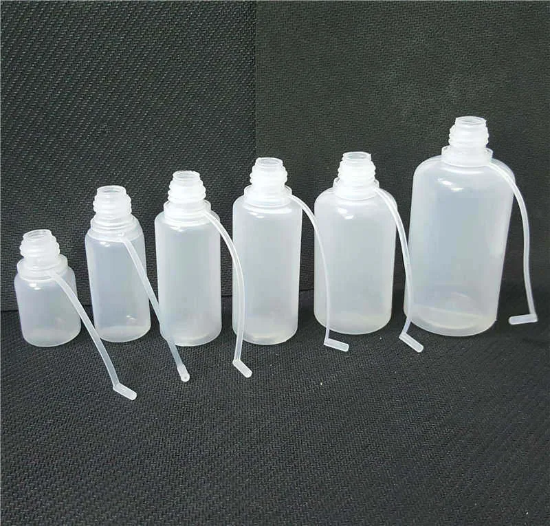 1ml Dropper Bottle PE Plastic Squeeze Bottles With Metal Needle Tip Cap ...