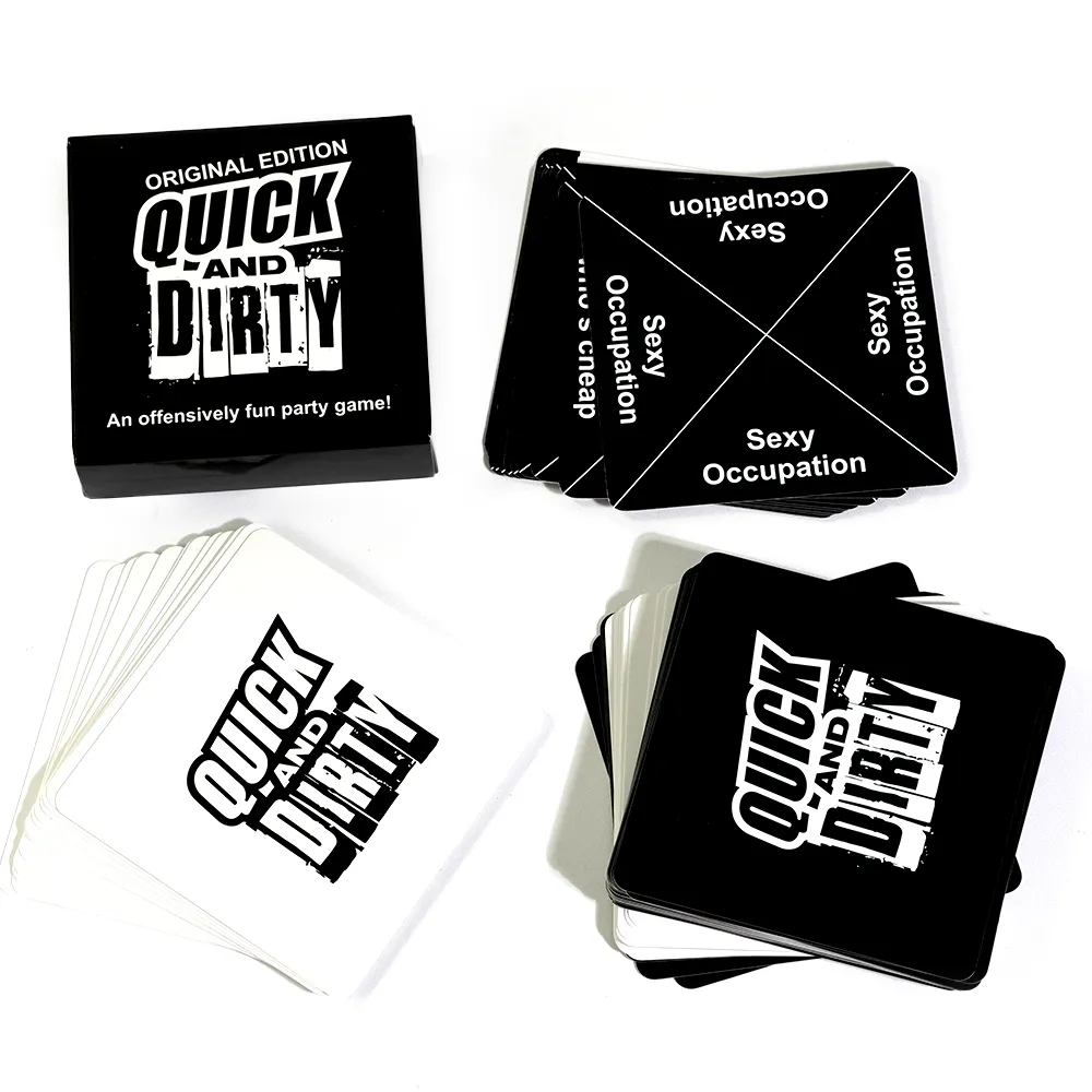 Quick & Dirty Card Game - Hilarious Party Game for Adults, 70 Cards ...