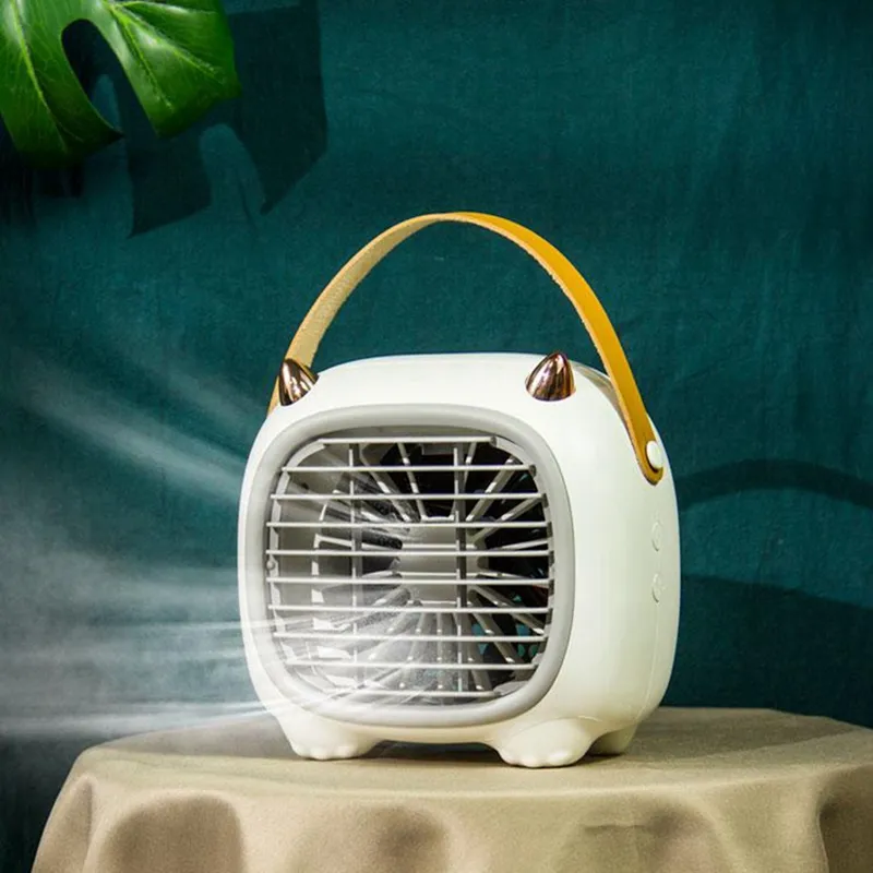 Desktop Fan, Quiet & Powerful, USB Rechargeable, Mini Air Cooler For ...