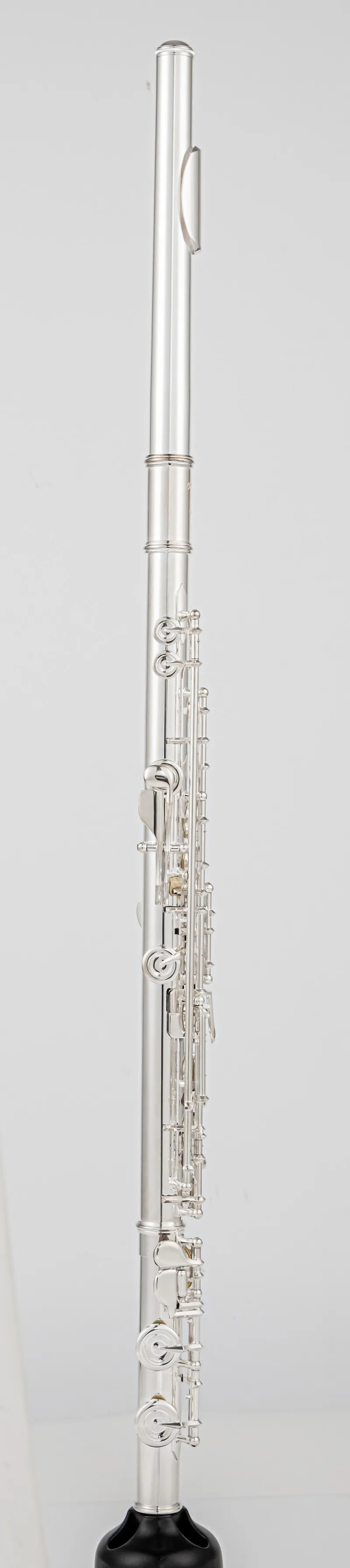 DHgate.com:Silver Plated Open C Key 16 Hole Cupronickel Flute with Case ...