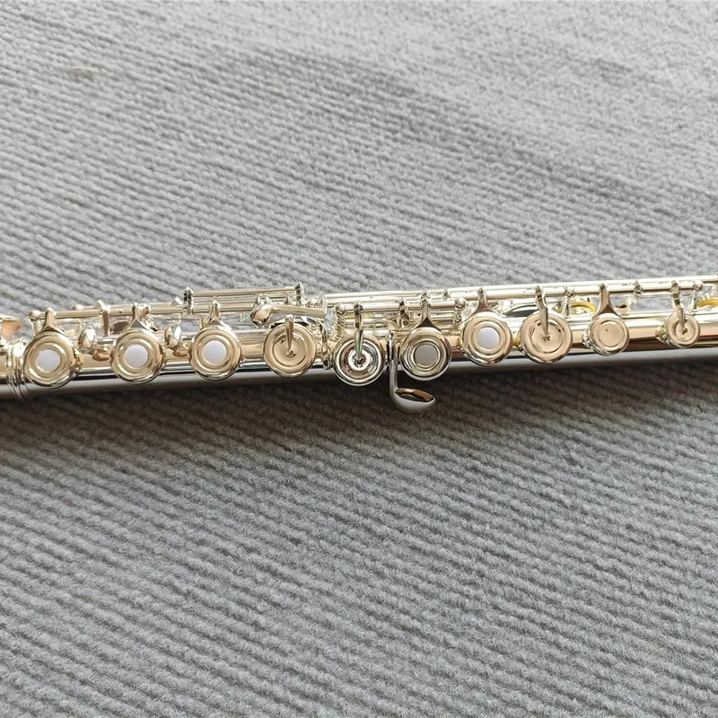 DHgate.com:Professional 17-Key Silver Plated Open Hole Flute ...
