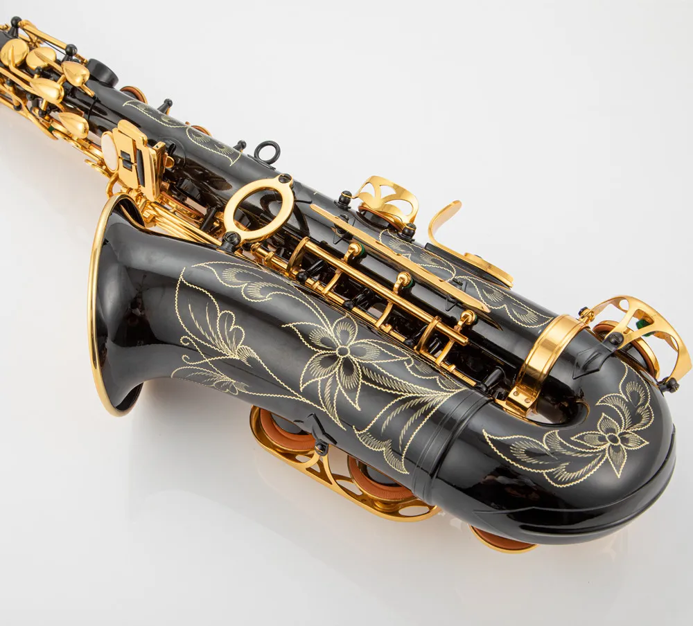 New Eb Alto Saxophone - Black & Gold Brass, Complete Kit, Beginner to ...