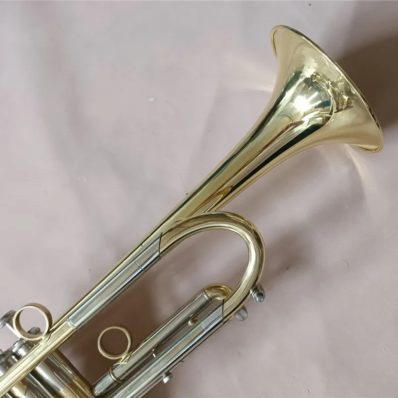 DHgate.com:New Arrival Bb Trumpet, High Quality Gold Lacquer Silver ...