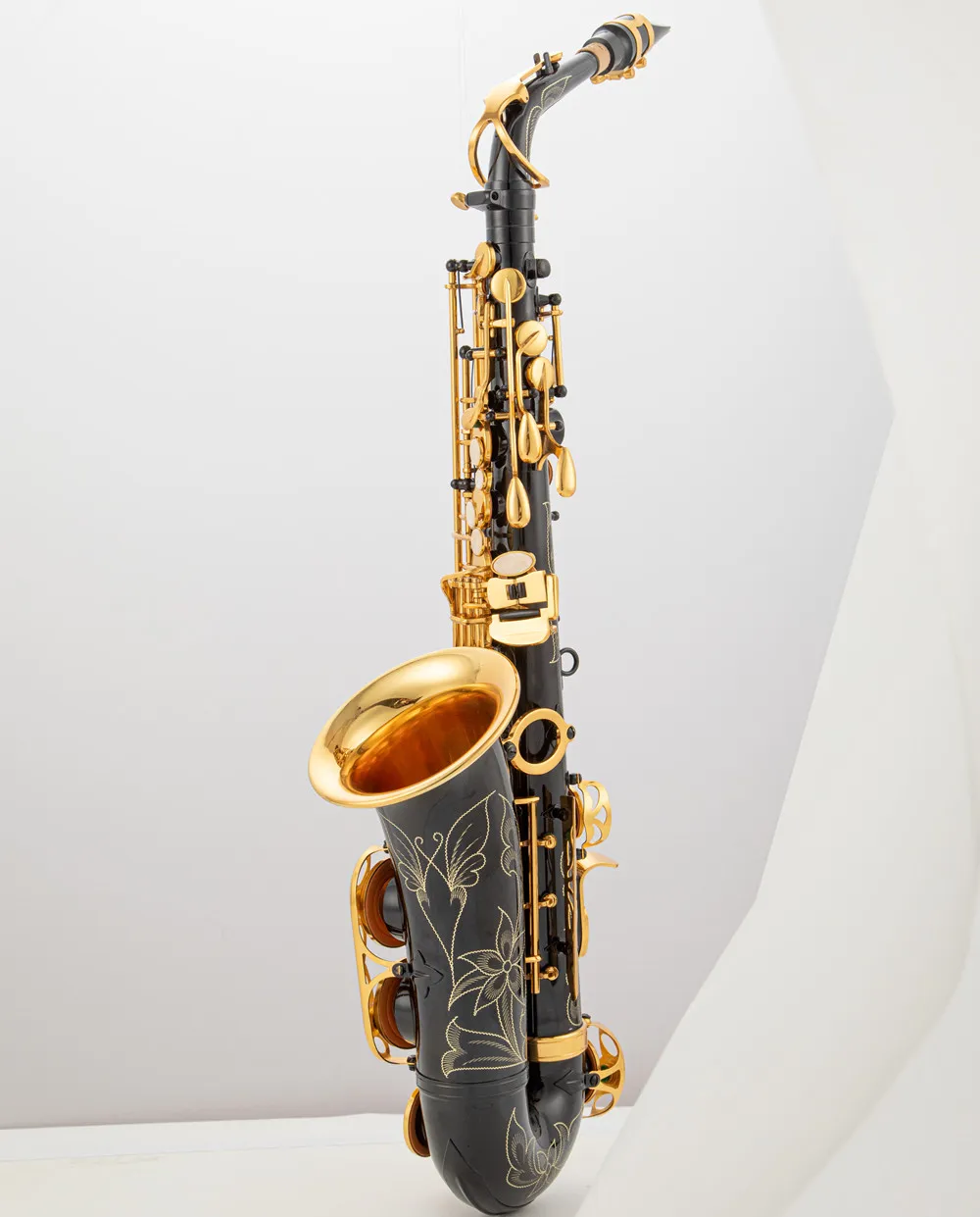 New Eb Alto Saxophone - Black & Gold Brass, Complete Kit, Beginner to ...