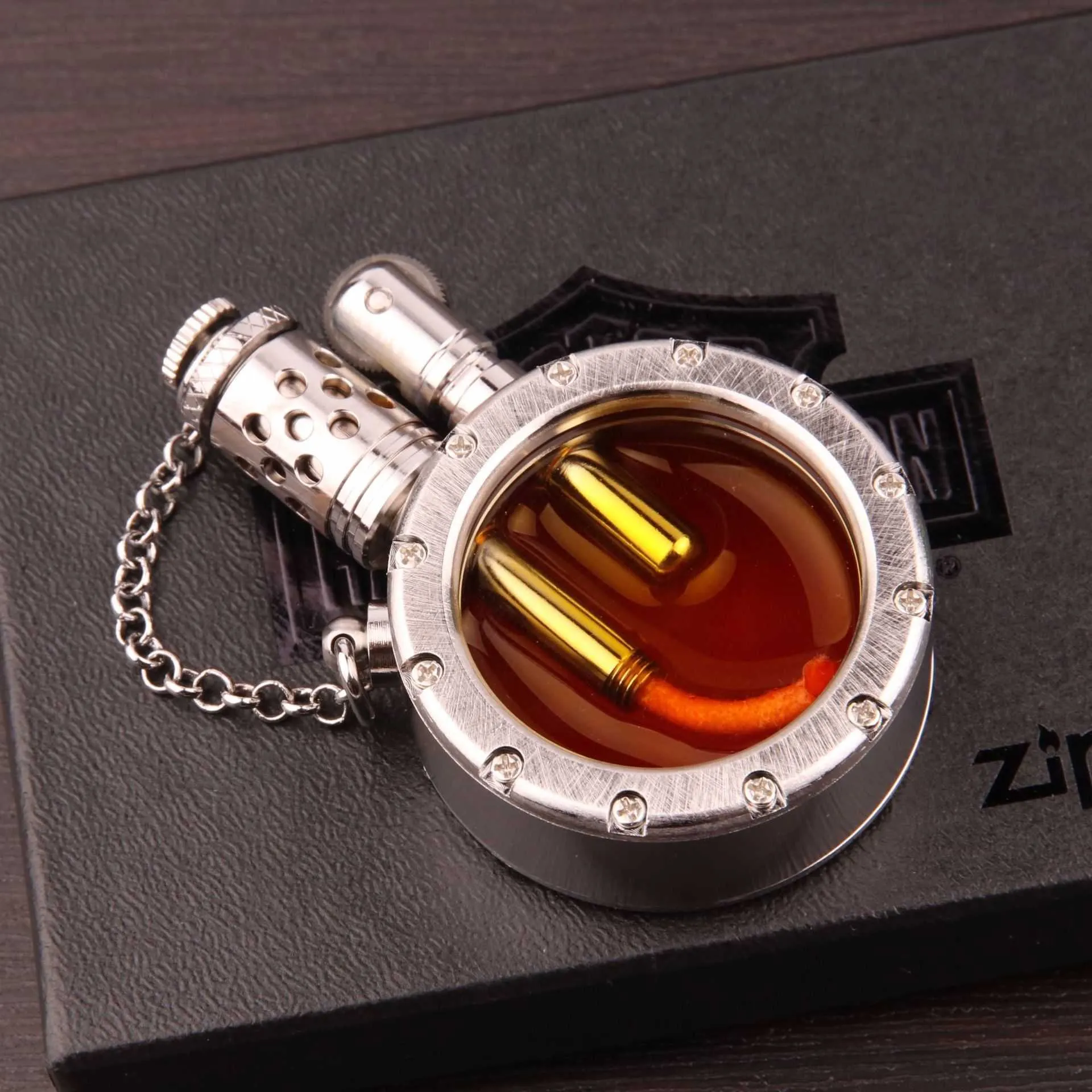 Spherical Antique Lighter Round Lighter Etsy