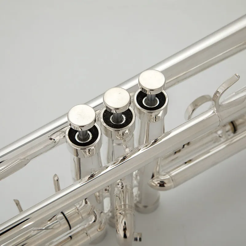 DHgate.com:Silver-Plated Bb Trumpet with 7C Mouthpiece, Bag, and Gloves ...