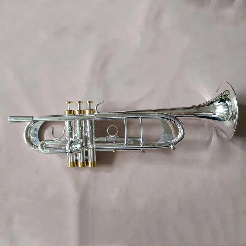 DHgate.com:Trumpet Silver Plated Trumpet Small Brass Musical Instrument ...