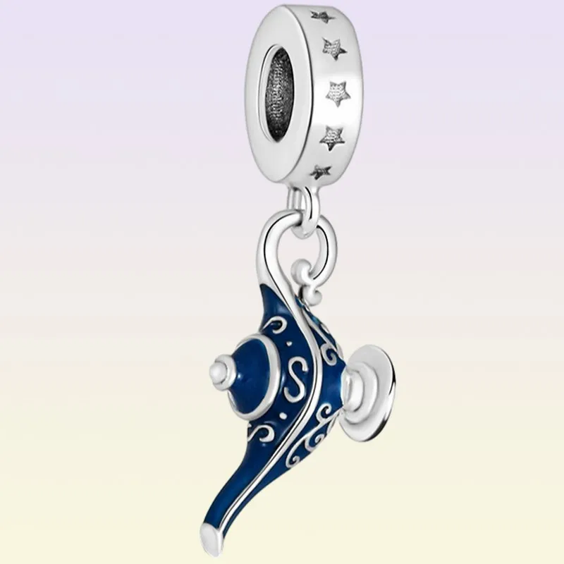 Aladdin Flying Carpet Prince Lamp 925 Silver Charm Bead For DIY ...