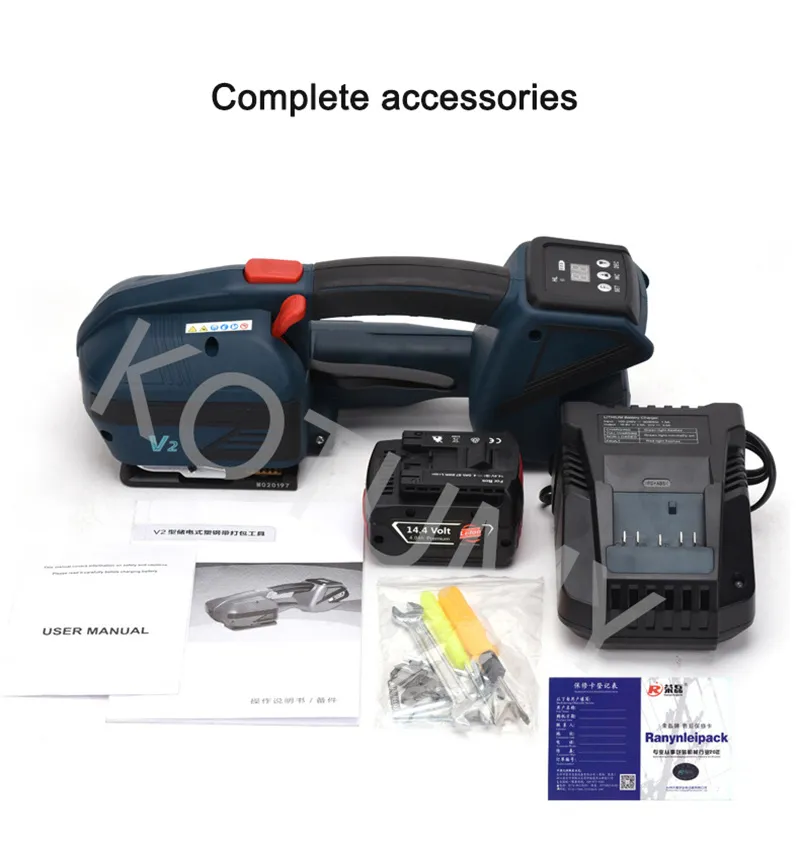Portable Electric Strapping Tool For 11mm 16mm PET/PP Straps Battery ...